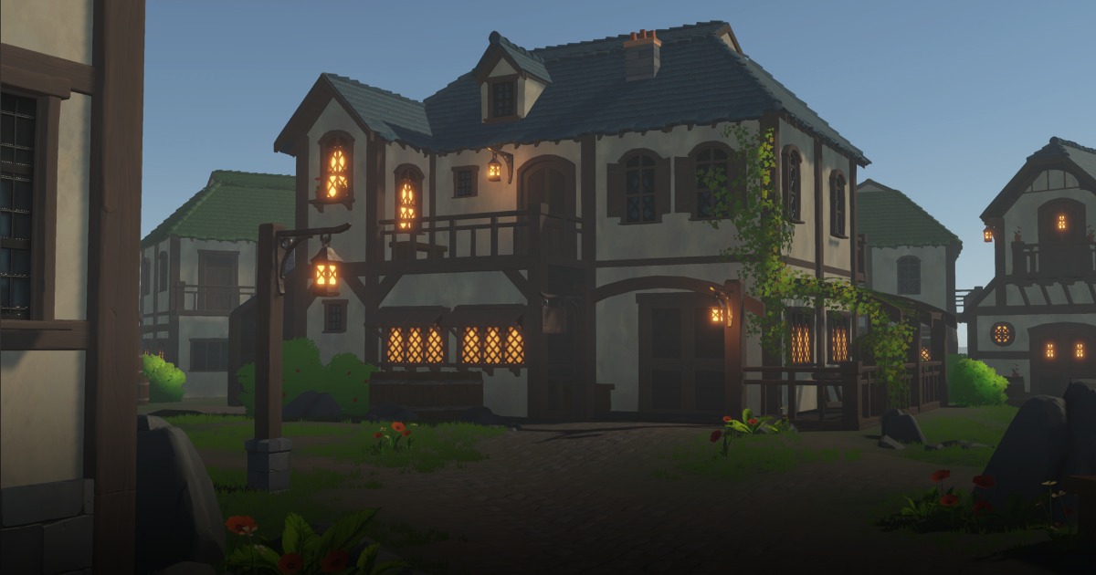 Stylized Modular House Kit | 3D Fantasy | Unity Asset Store