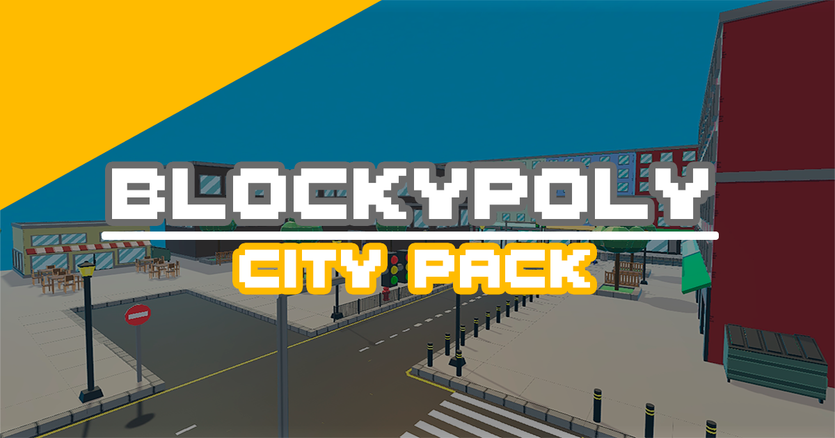 BlockyPoly City Pack | 3D Props | Unity Asset Store