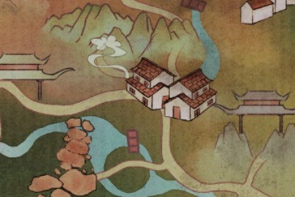 Ancient Asian Hand-Painted Map – Chinese Style | Game Content Shopper ...