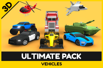 ARCADE: Ultimate Vehicles Pack | Unity AssetStore Price down information