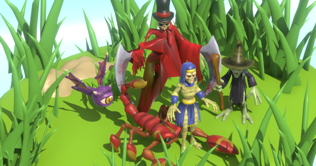 Monster Bundle 11 - Casual Fantasy | 3D Creatures | Unity Asset Store