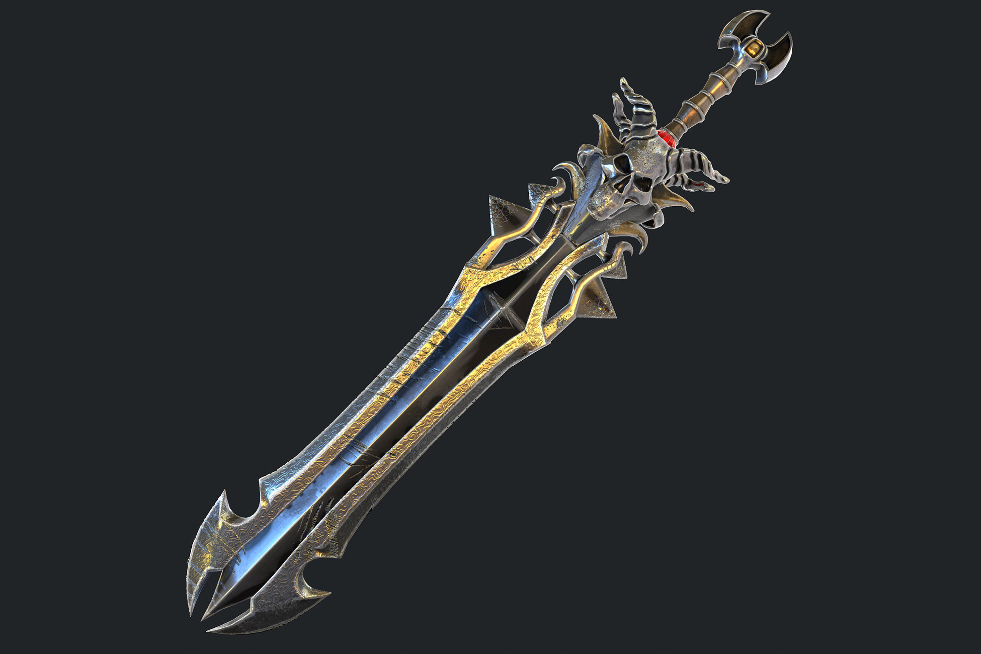 Fantasy sword 18 3d model | 3D 武器 | Unity Asset Store