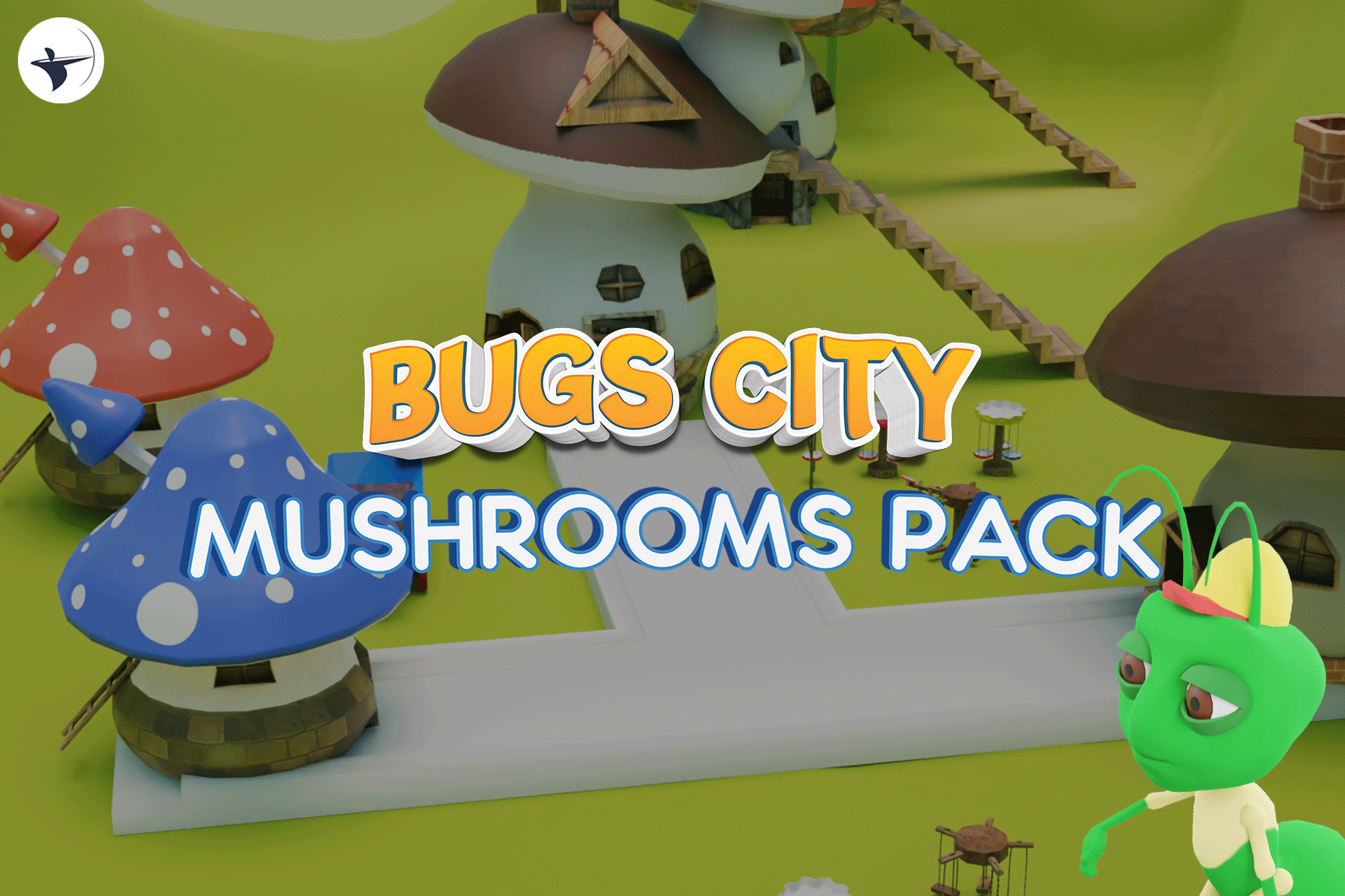 Bugs City: Stylized Mushroom Pack with FREE Green Ant | 3D 都市 | Unity ...