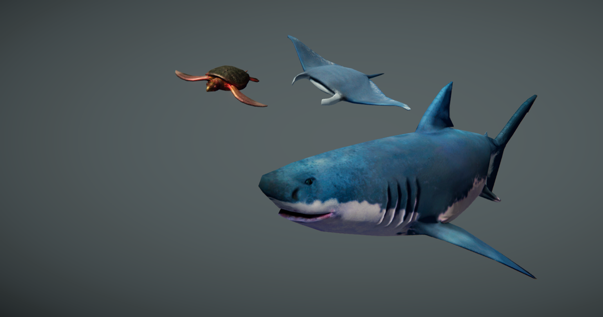 Sea Creatures | 3D 动物 | Unity Asset Store