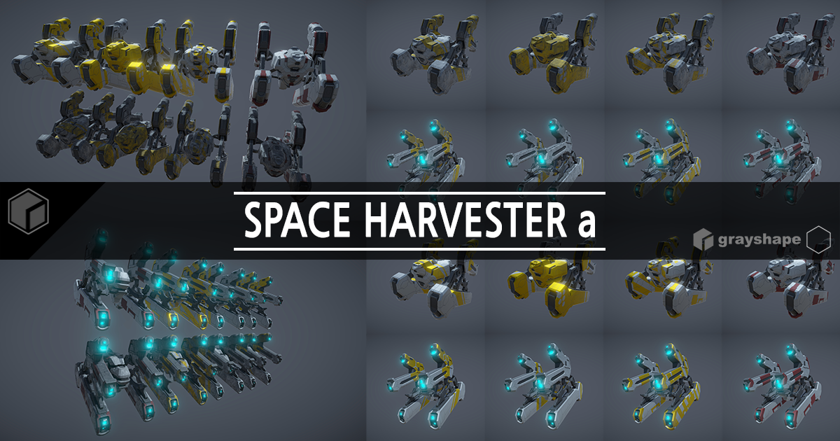 Space Harvester a | 3D Space | Unity Asset Store
