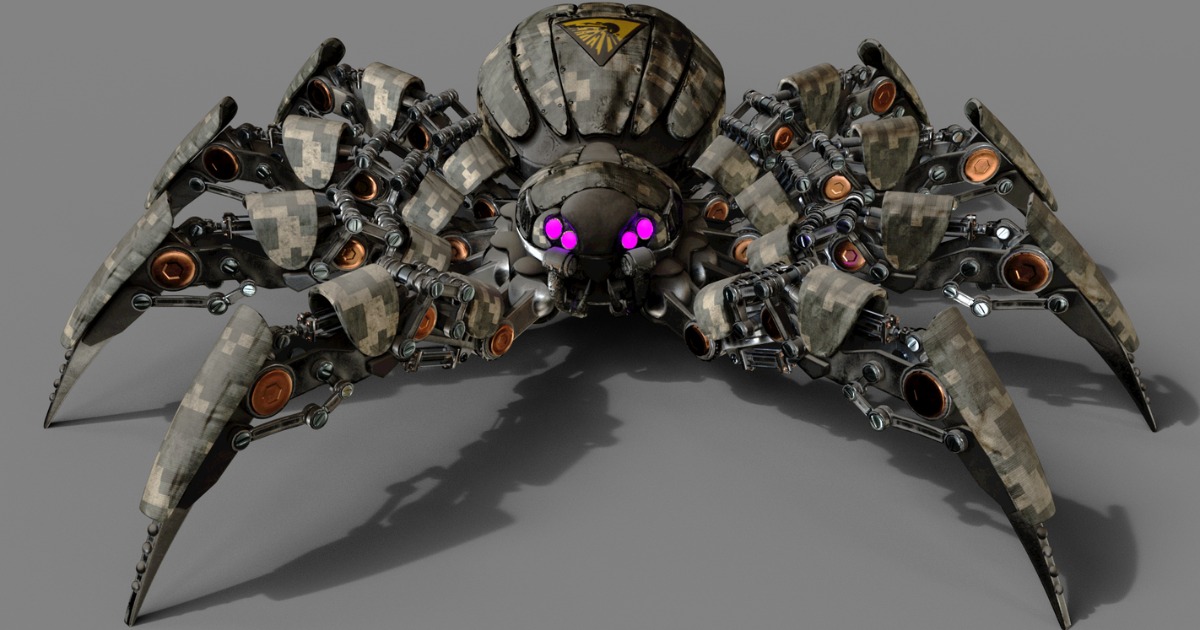 Animated Mechanical Spider | Characters | Unity Asset Store