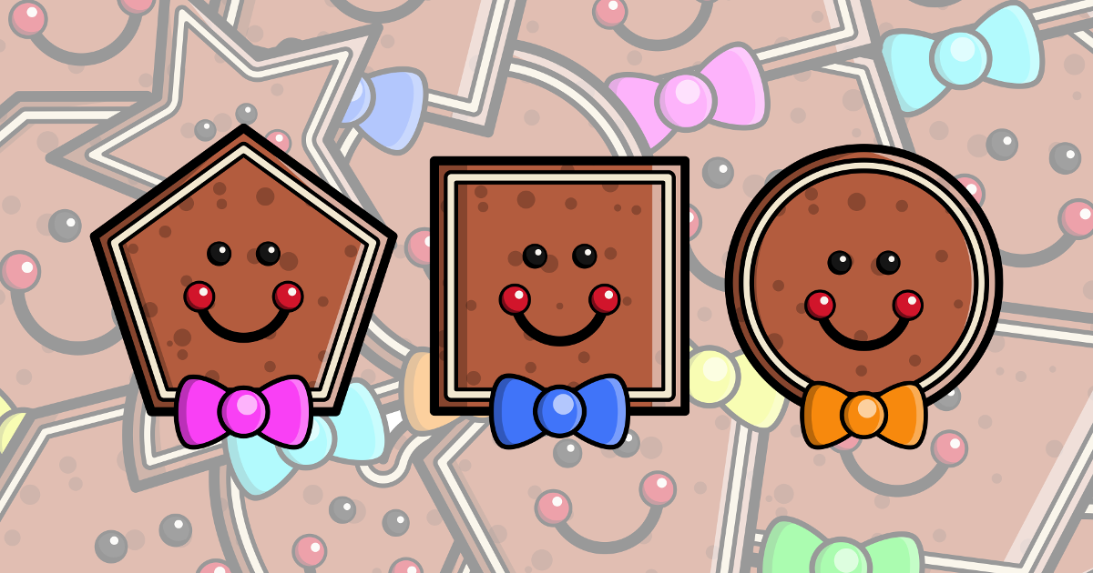The Gingerbread Shapes | 2D Characters | Unity Asset Store