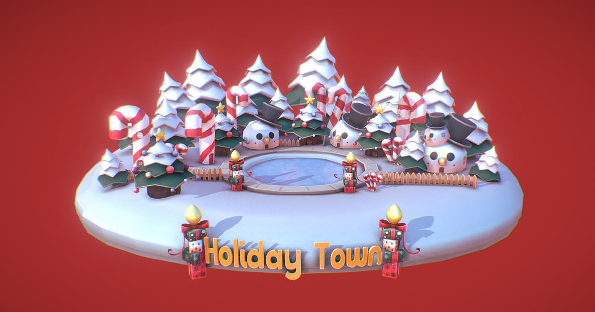 Holiday Town | 3D Props | Unity Asset Store