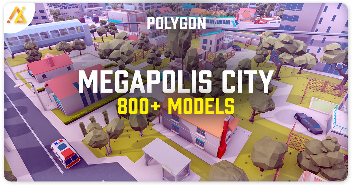 POLY - Megapolis City Pack | 3D 環境 | Unity Asset Store
