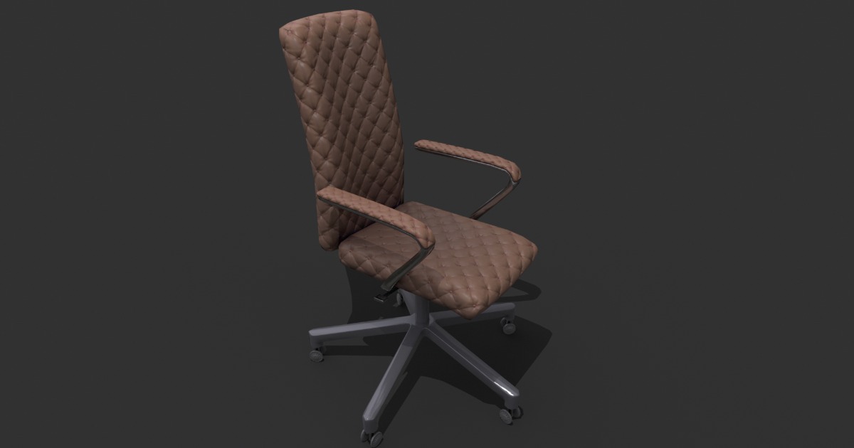 Office Chair low poly | 3D Furniture | Unity Asset Store