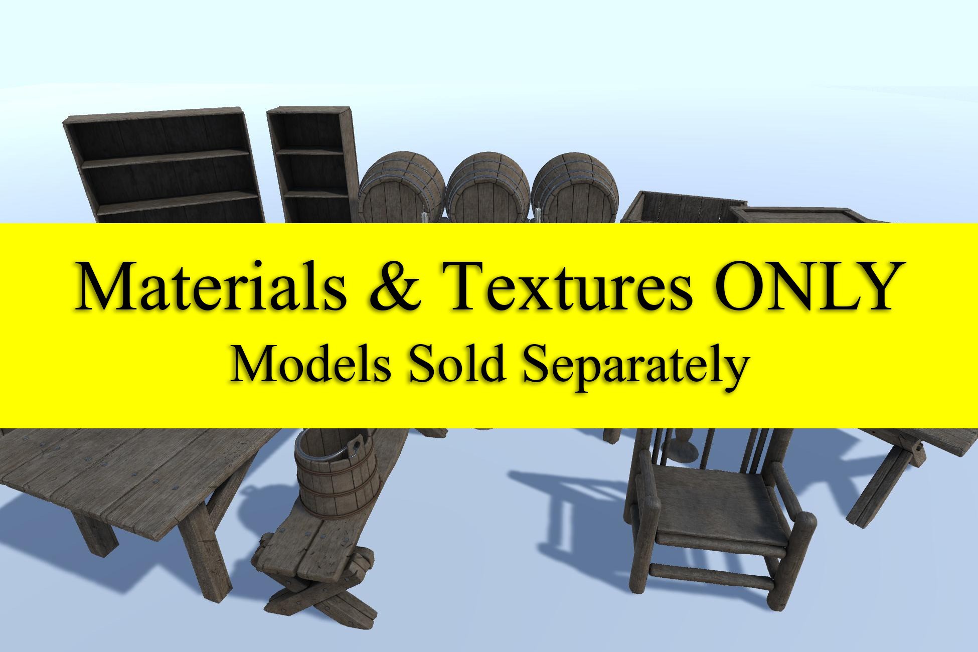 Wood Props Materials: Standard Built-in | 2D 材质与材料 | Unity Asset Store