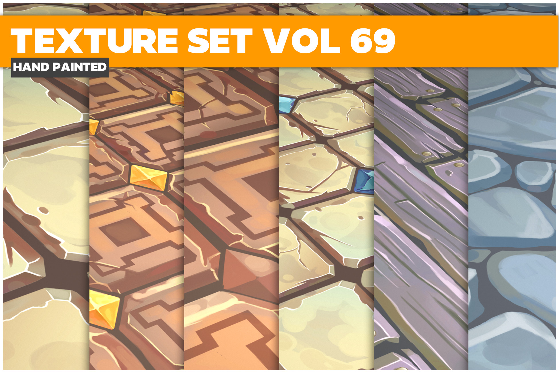 Texture Set Vol.69 Hand Painted Ground | 2D Floors | Unity Asset Store