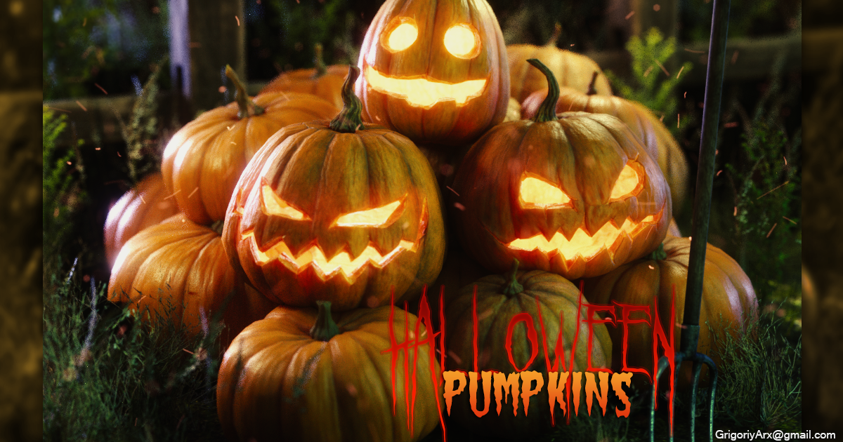 Halloween pumpkins and other stuff | 3D Props | Unity Asset Store