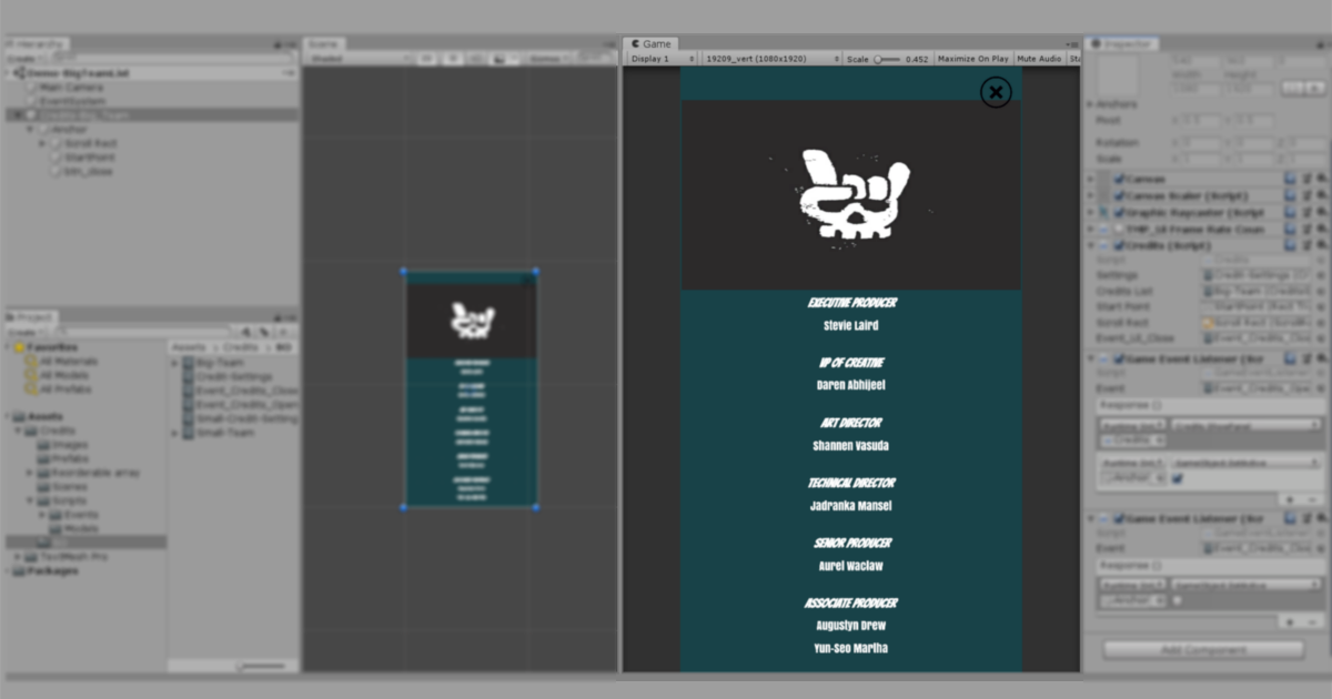 Ultimate Credits | GUI Tools | Unity Asset Store