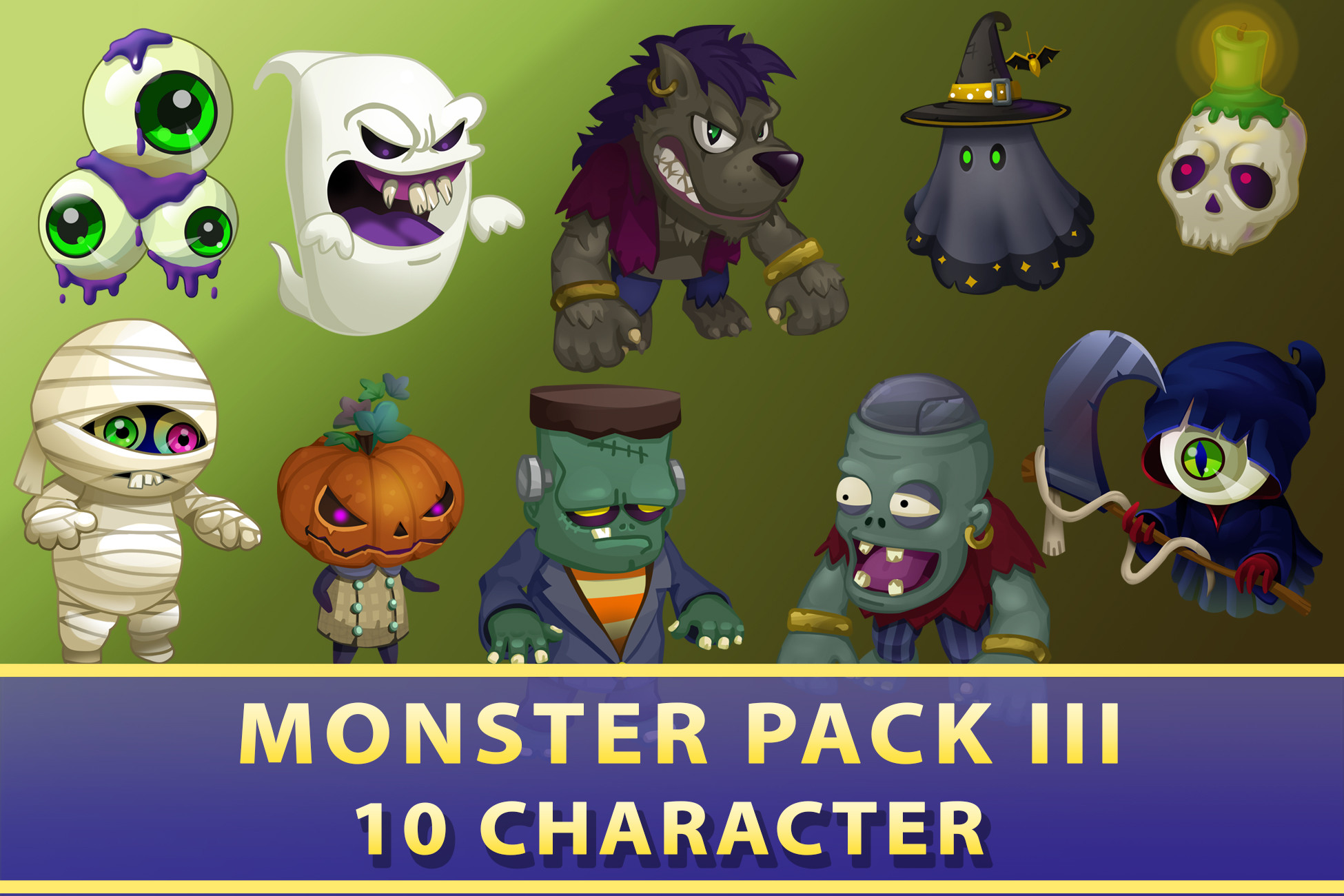 2D Monster pack C | 2D Characters | Unity Asset Store