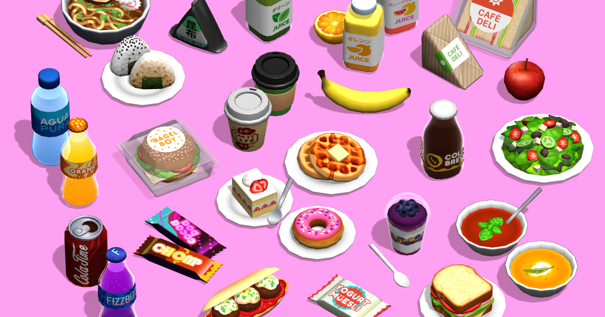 Cafe Food | 3D Food | Unity Asset Store