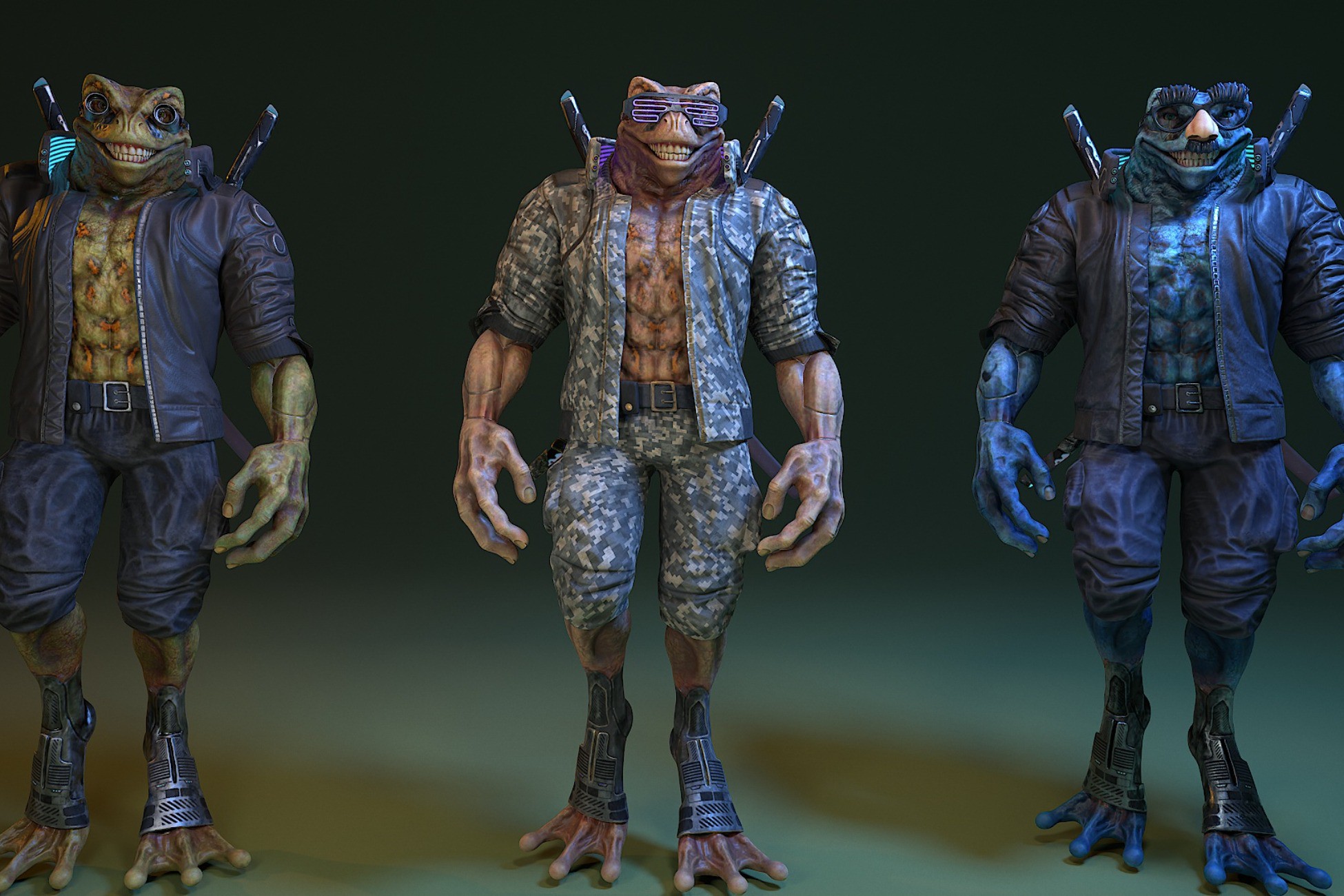 Cyberpunk Frog | Characters | Unity Asset Store
