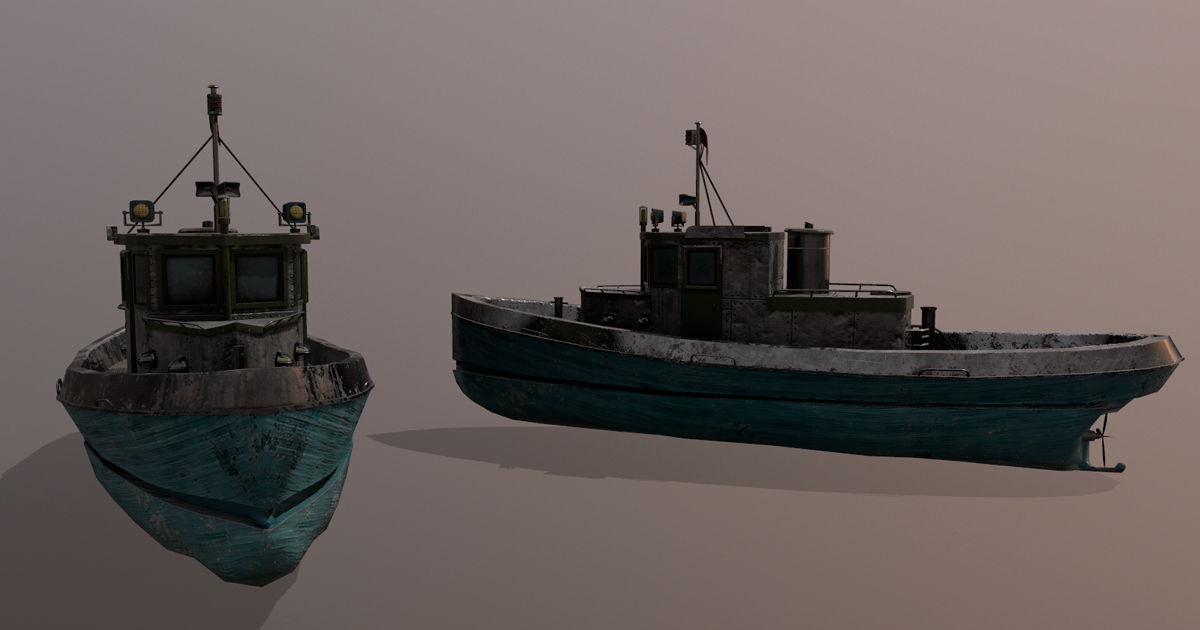 Modern Boat PBR | 3D Sea | Unity Asset Store