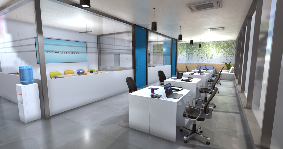 Coworking office | 3D Interior | Unity Asset Store