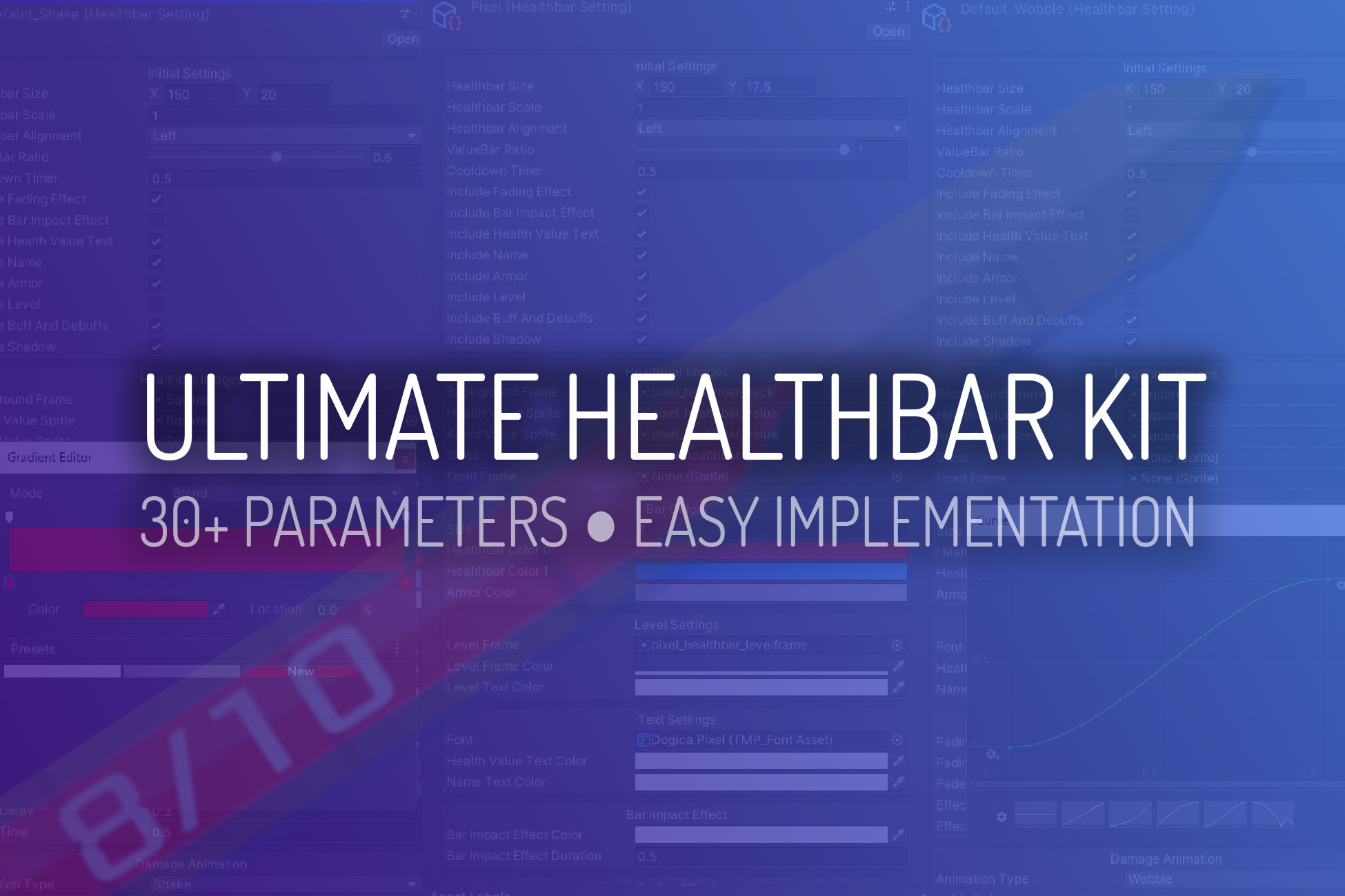 Ultimate Healthbar Kit | GUI Tools | Unity Asset Store