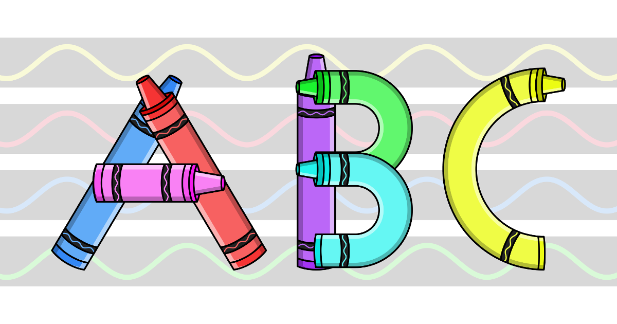 Build A Crayon Alphabet (Assets For Children´s Games) | 2D Environments ...