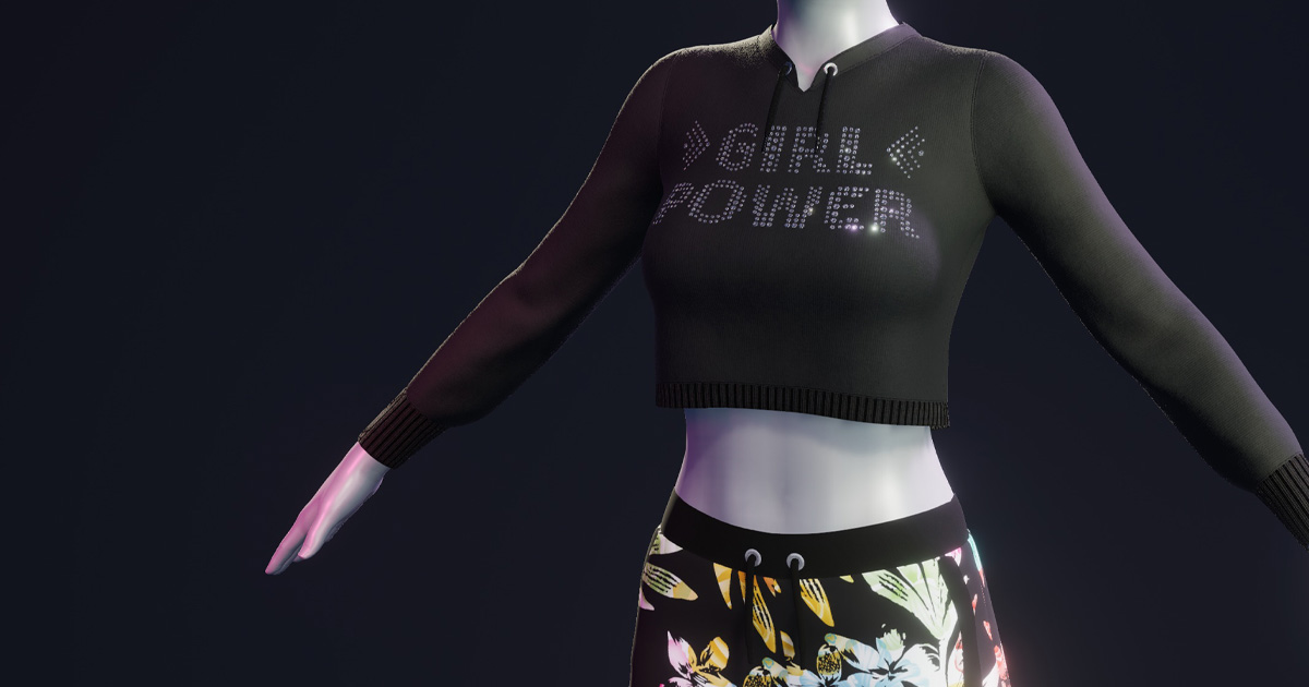 Body Pop Outfit Female from Tafi | 3D Clothing | Unity Asset Store