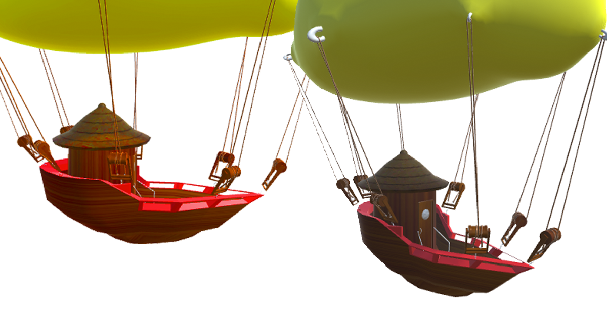 Airship with Balloon | 3D Fantasy | Unity Asset Store