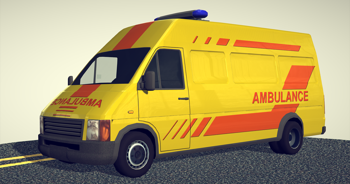 Simple Ambulance Van | 3D Land | Unity Asset Store