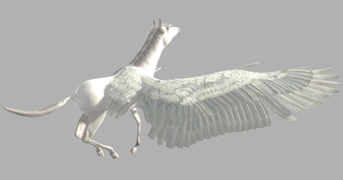 Fantasy Creature Pegasus | 3D Creatures | Unity Asset Store