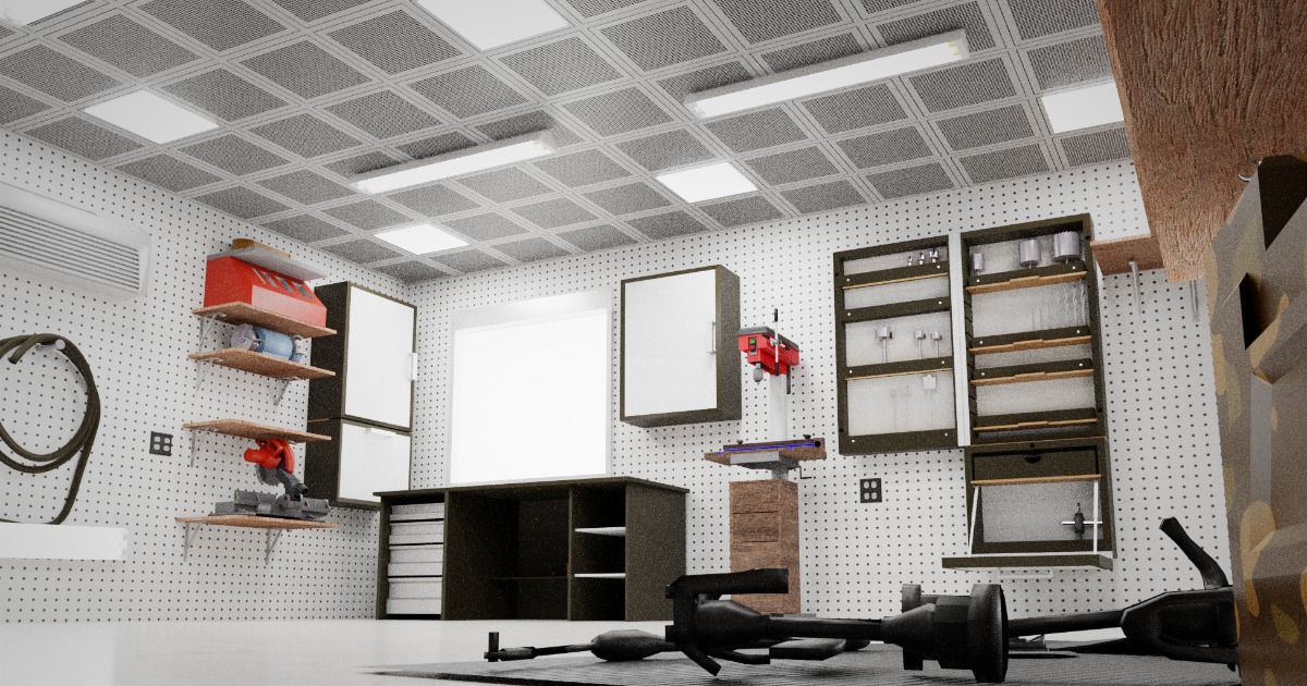 Simple Garage | 3D Interior | Unity Asset Store