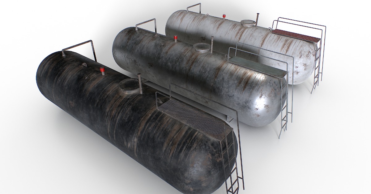 Old metal tank container | 3D Industrial | Unity Asset Store