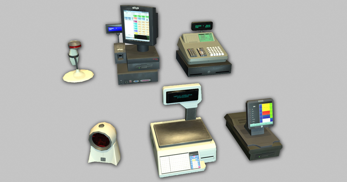 Cash Registers collection | 3D Electronics | Unity Asset Store
