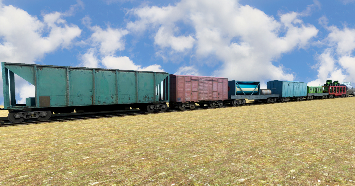 Trains Pack Vol.1 | 3D Industrial | Unity Asset Store