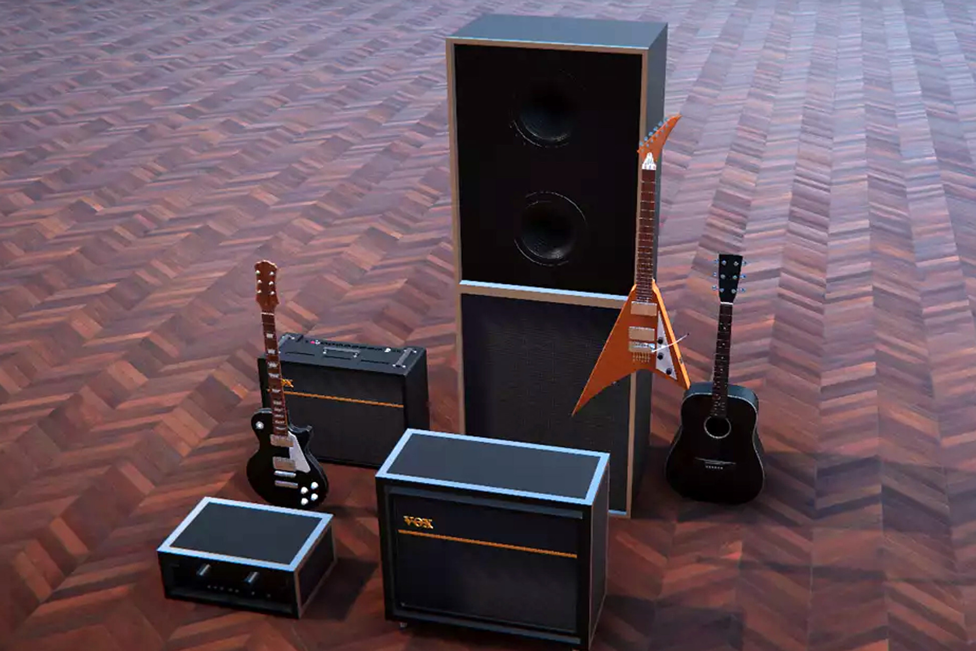 Guitars and Amps | 3D Electronics | Unity Asset Store