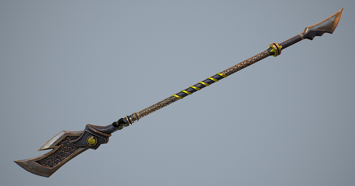 Combat staff 4 3d model | 3D Weapons | Unity Asset Store