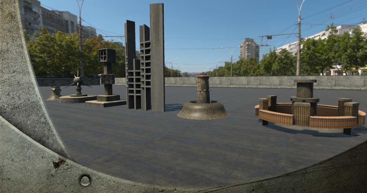 Sculptures and Fountains | 3D Exterior | Unity Asset Store