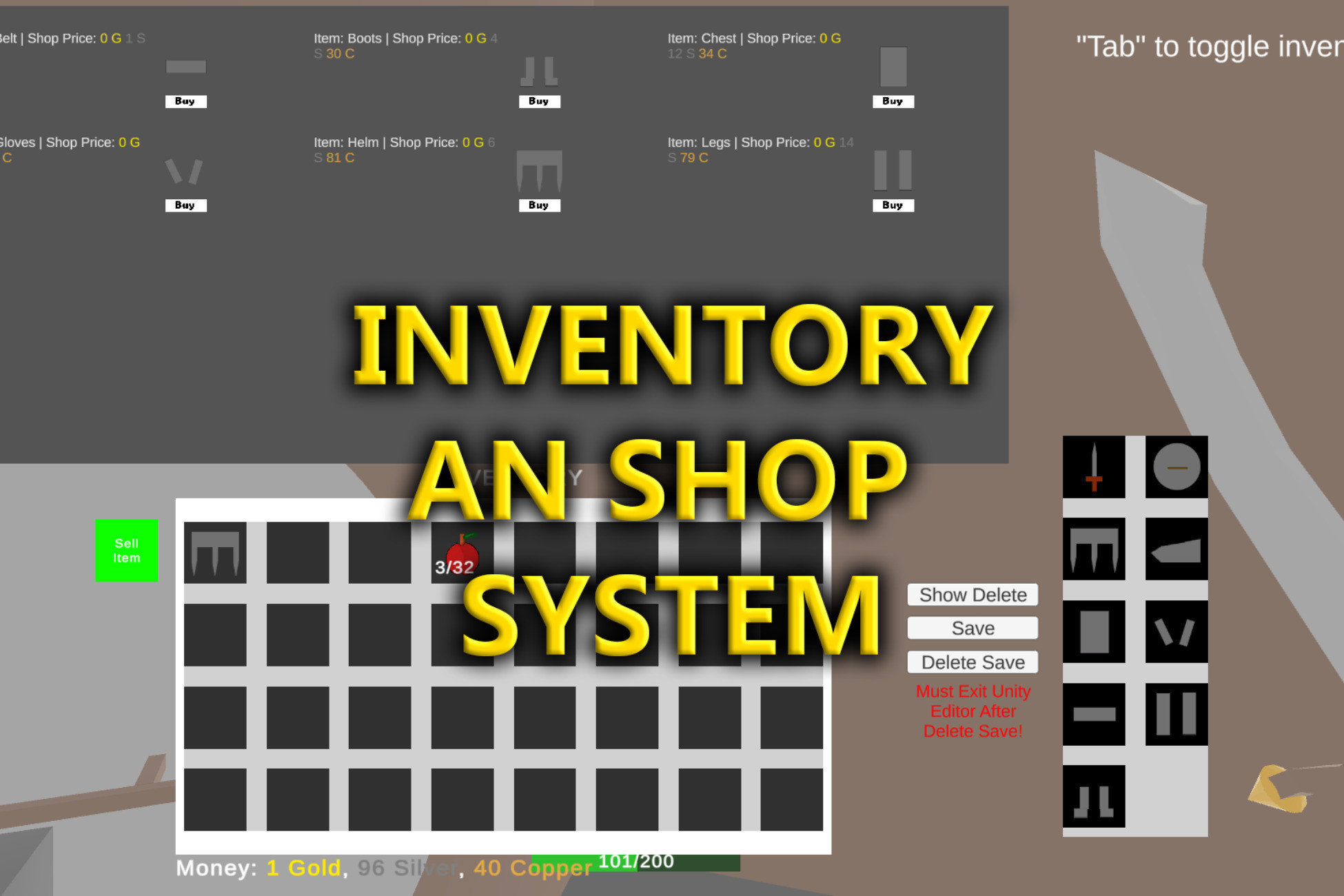 Inventory & Shop System | GUI Tools | Unity Asset Store