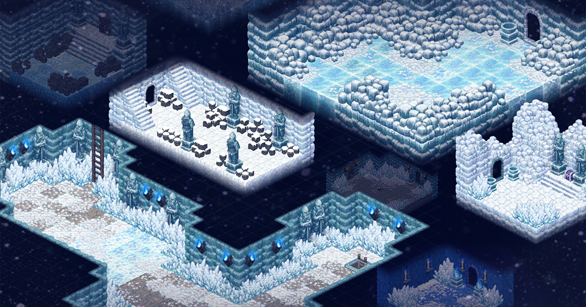 2D Isometric Ice-Dungeon | 2D Environments | Unity Asset Store