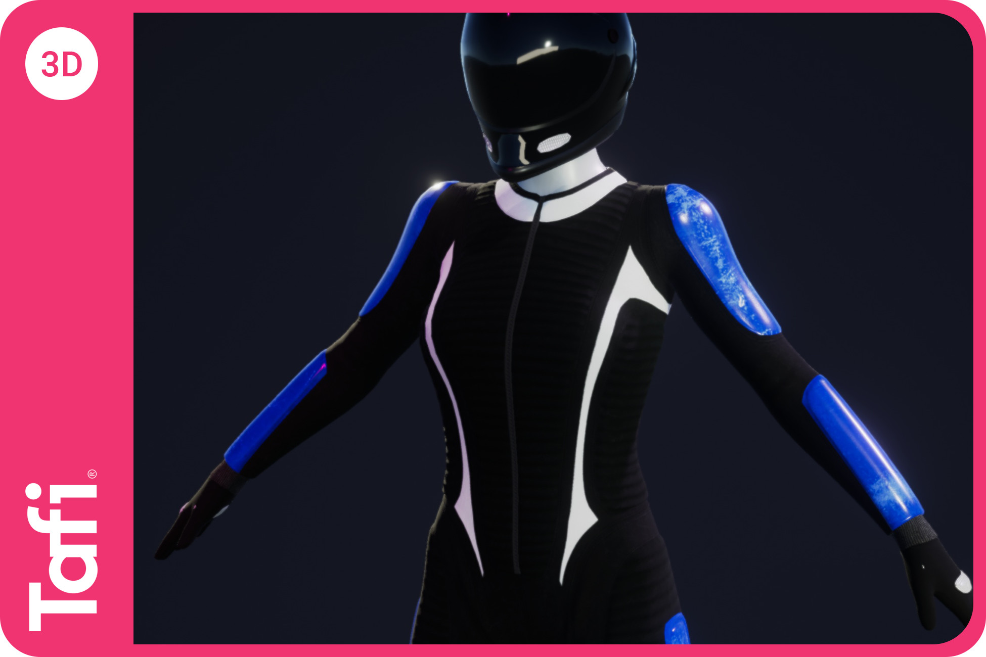 Motorbike Suit Outfit Female from Tafi | 3D Clothing | Unity Asset Store