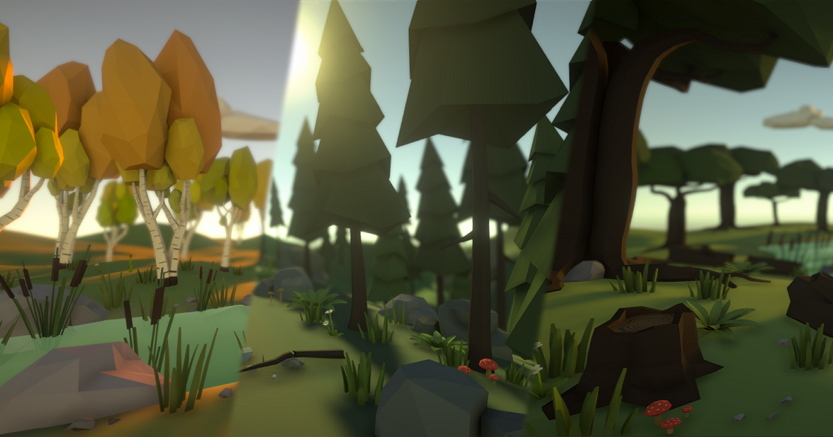 Low Poly Nature Environment Pack | 3D Vegetation | Unity Asset Store