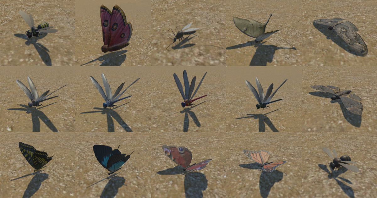 Flying insects | Characters | Unity Asset Store