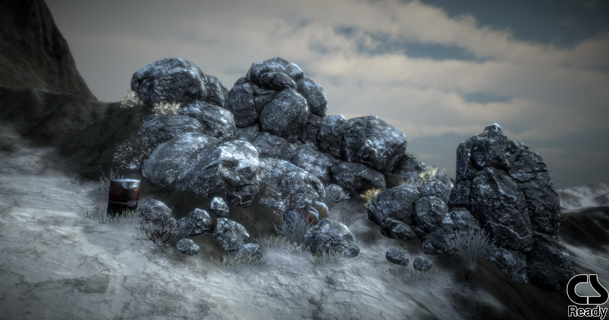 Snow Cluster Rocks and Boulders | 3D Exterior | Unity Asset Store