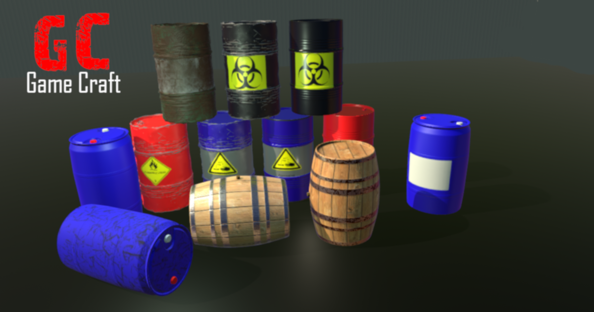 High Poly Barrels | 3D Props | Unity Asset Store