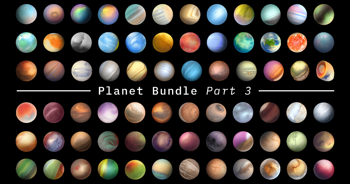Planets Bundle Part 3 | 2D | Unity Asset Store