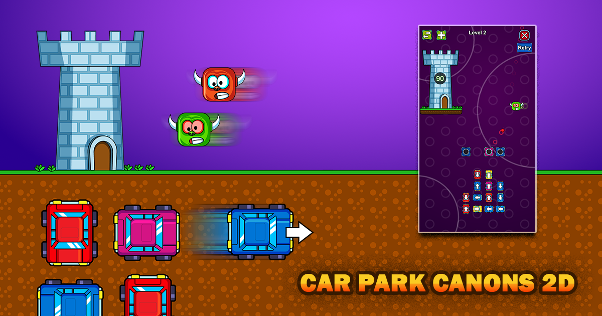 Car Park Cannon 2D - Free Game Template | Packs | Unity Asset Store