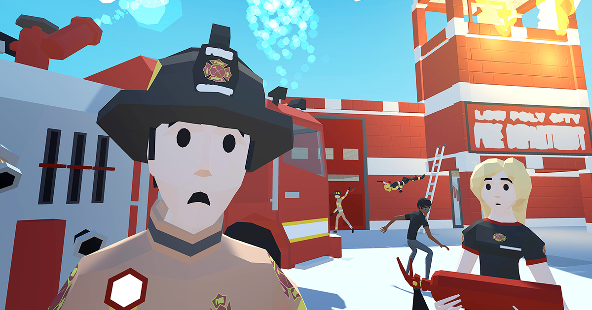 Low Poly Fire Station | 3D Urban | Unity Asset Store