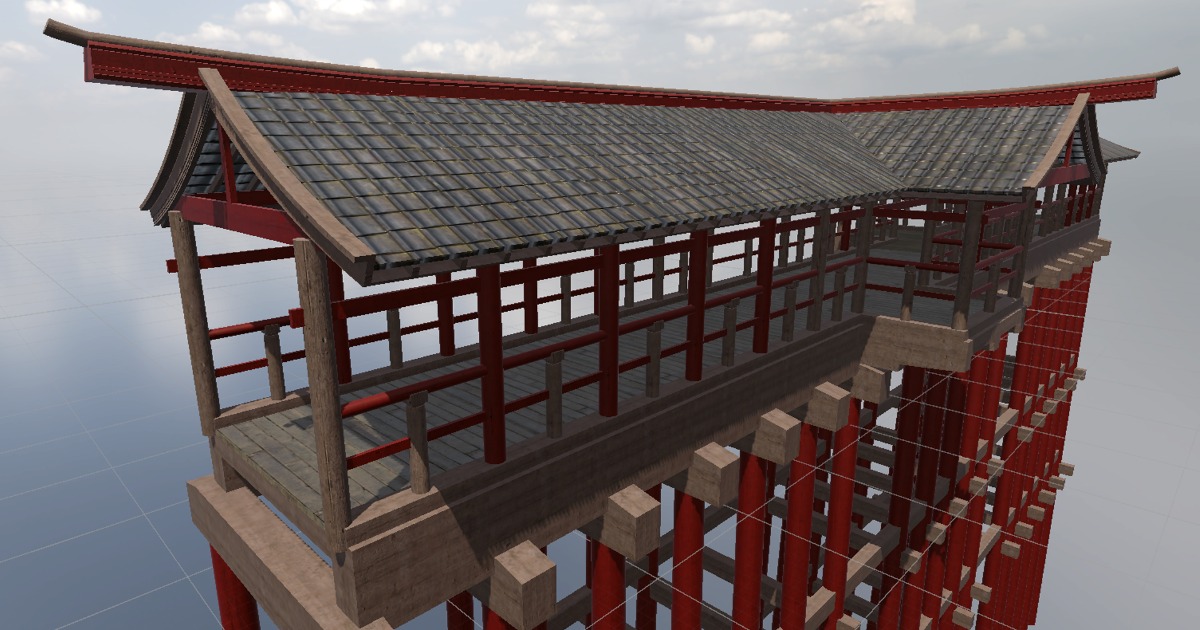 Modular Asian Bridge | 3D Historic | Unity Asset Store