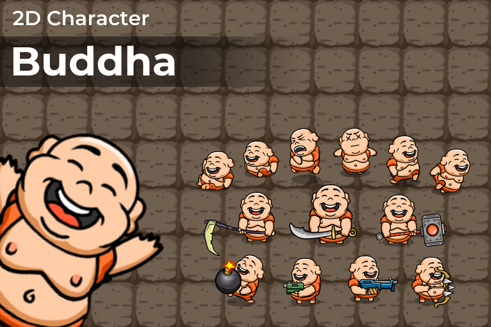 2D Character - Buddha | 2D Characters | Unity Asset Store