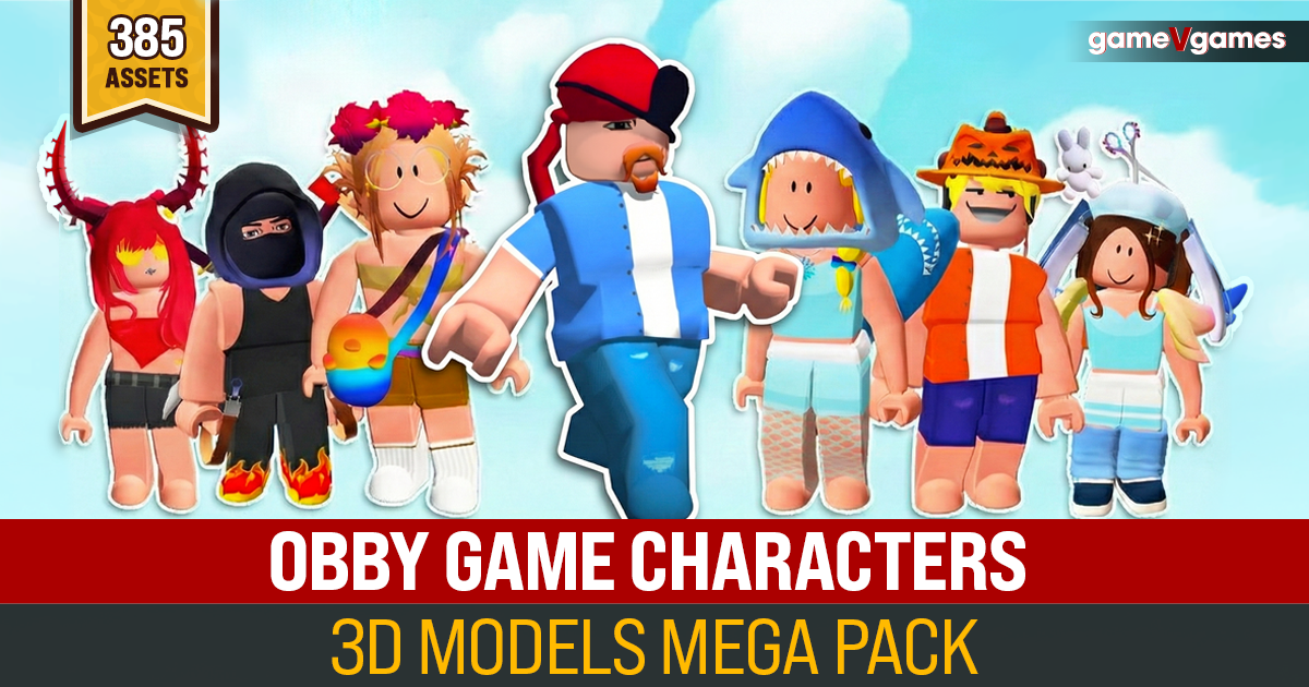 Obby Game Characters Mega Pack | 3D Characters | Unity Asset Store