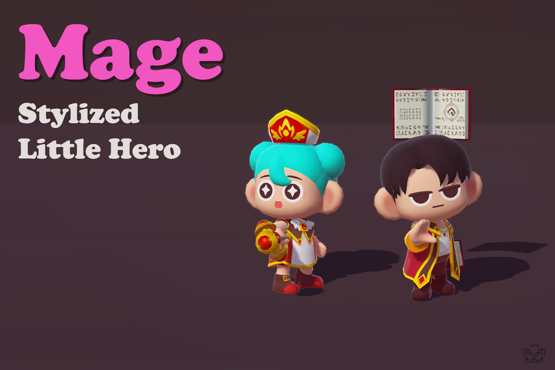 Stylized Little Hero - Mage | Characters | Unity Asset Store